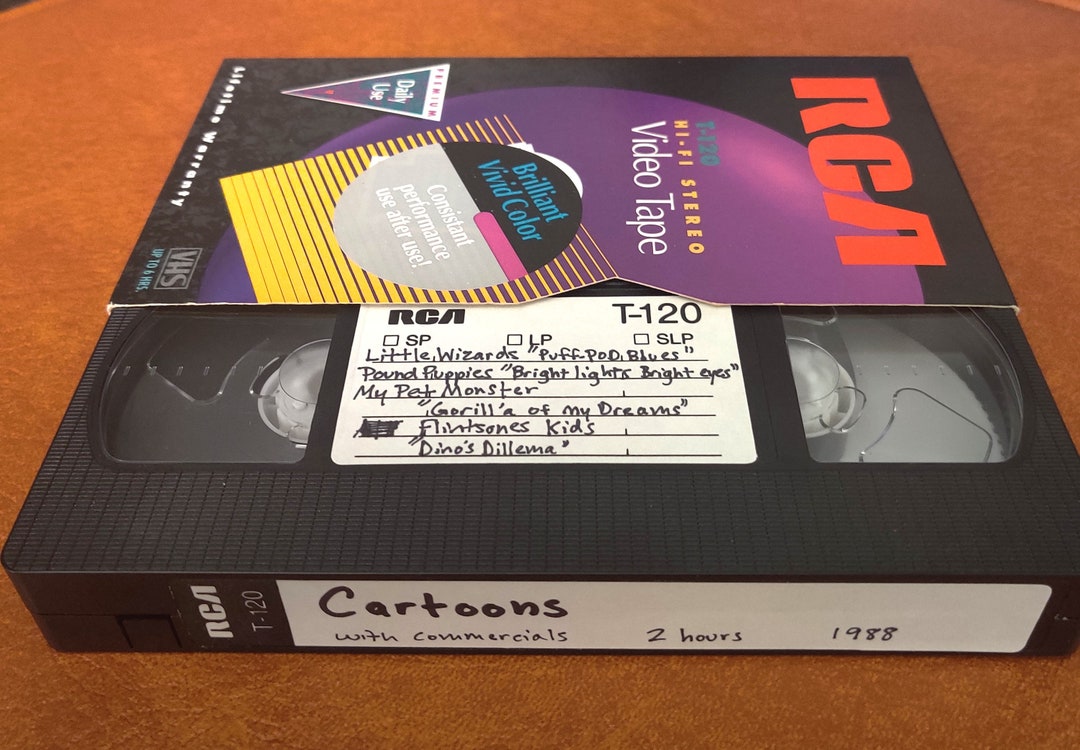 Vhs Tape Cartoons 1988 With Commercials Little Wizards My Pet Monster ...