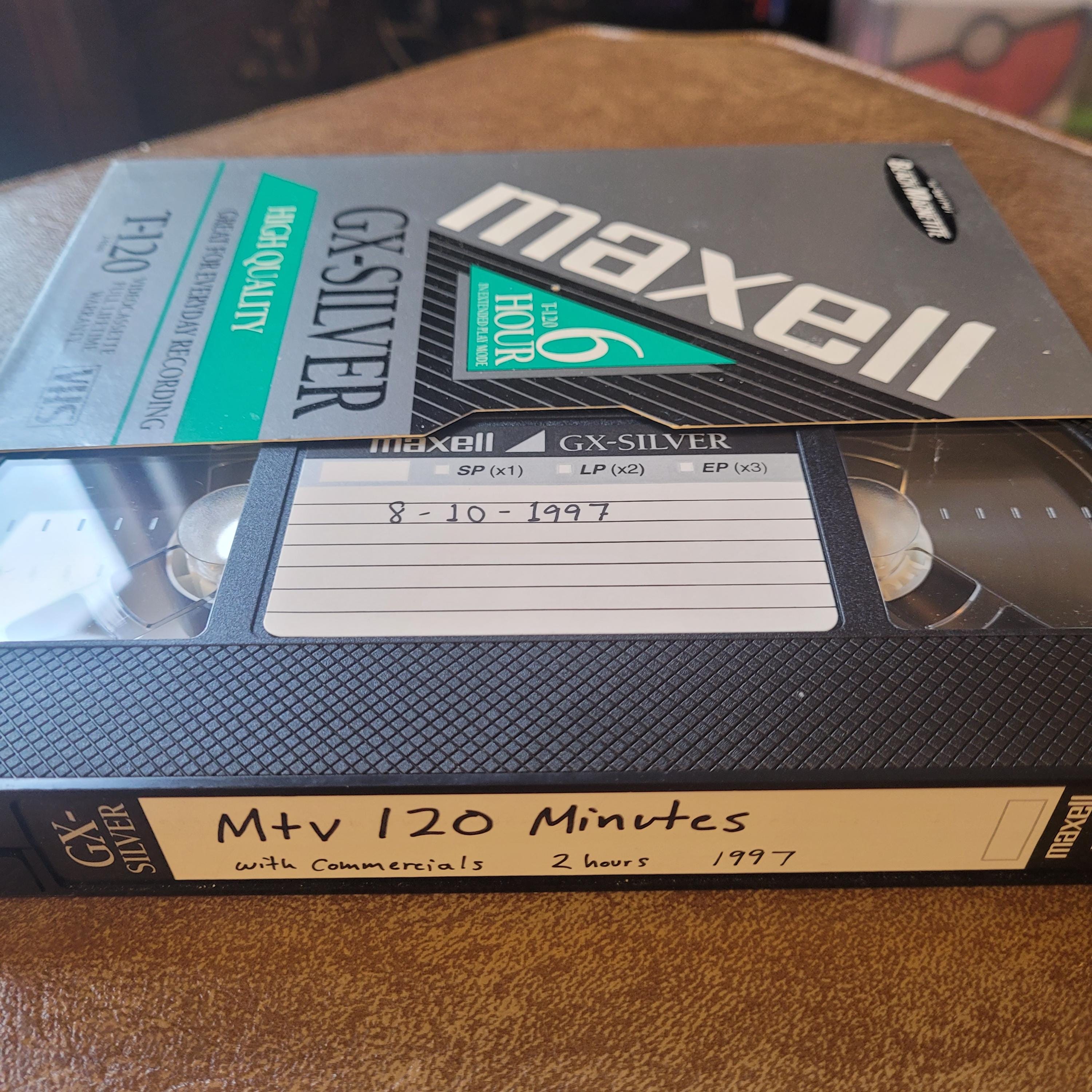 VHS Tape MTV 120 Minutes With Commercials 1997 Music Videos - Etsy