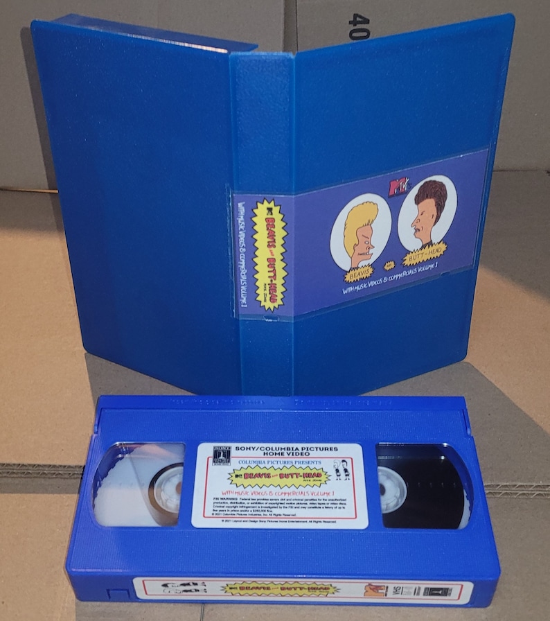 Beavis & Butthead Boot VHS Tape MTV 1996 With Commercials Music Videos ...