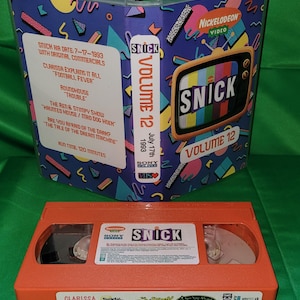 Nickelodeon SNICK 1993 VHS Orange Tape Clarissa Ren & Stimpy AYAOTD 90 ...