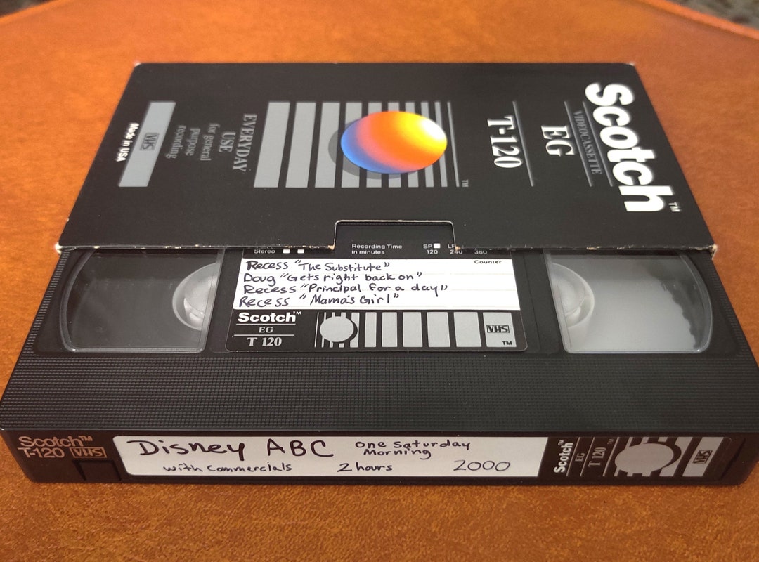 Vhs Tape Cartoons ABC Disney's One Saturday Morning 2000 With ...
