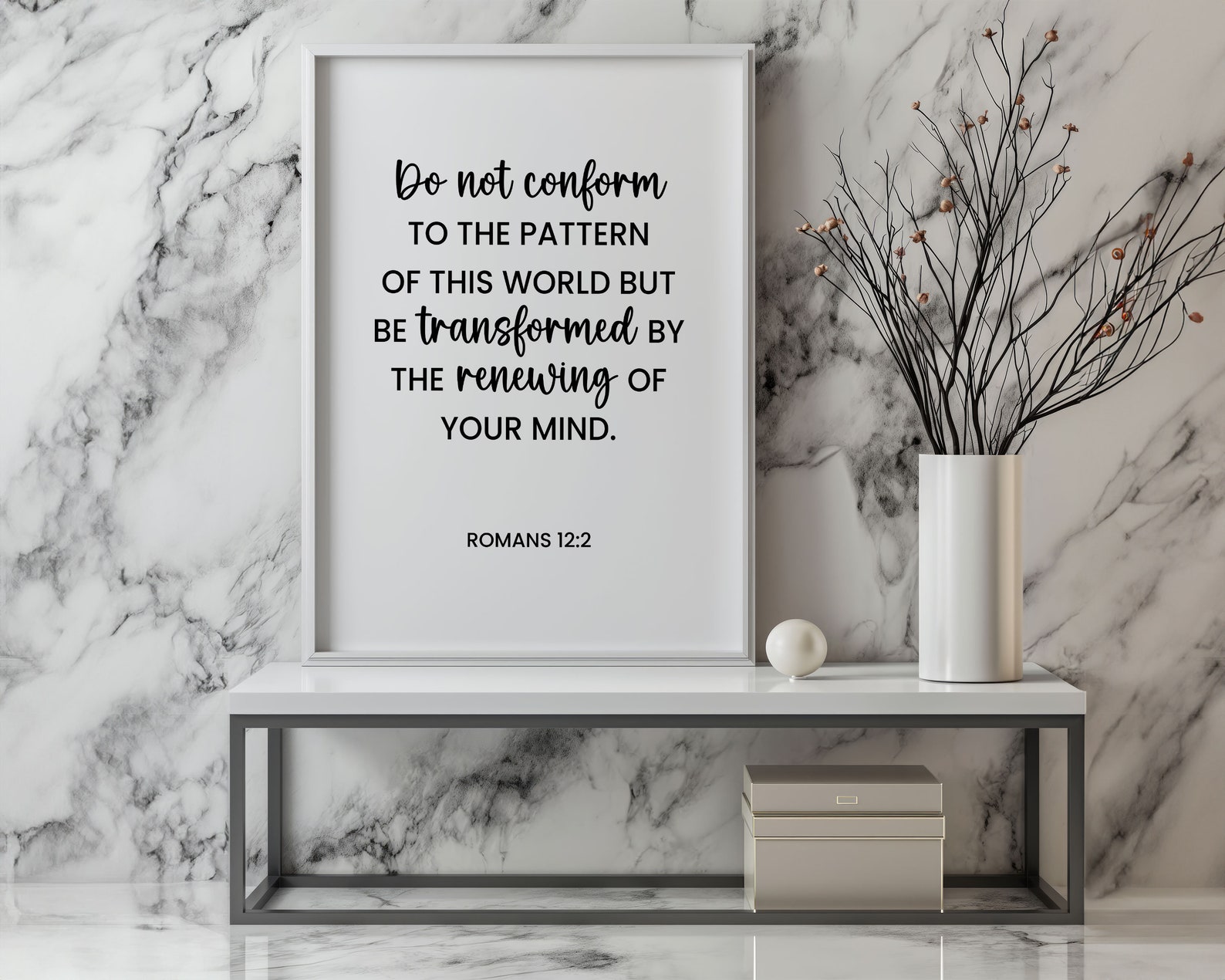 Romans 12:2, Do Not Conform to the Pattern of This World Printable Wall ...