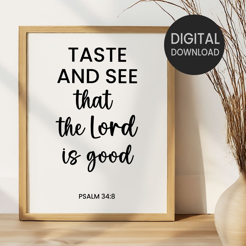 Taste and See - Etsy