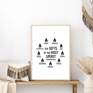 Gifts of the Holy Spirit Print: Christian Home Decor (digital Download ...
