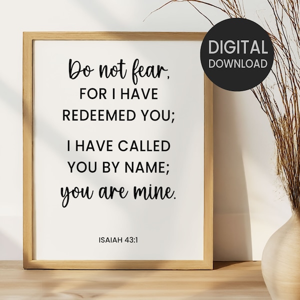 Isaiah 43 1 - Etsy