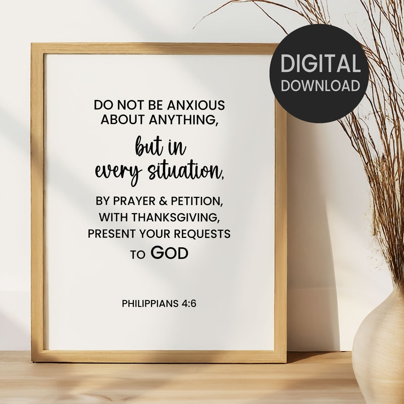 Philippians 4 6 - Etsy