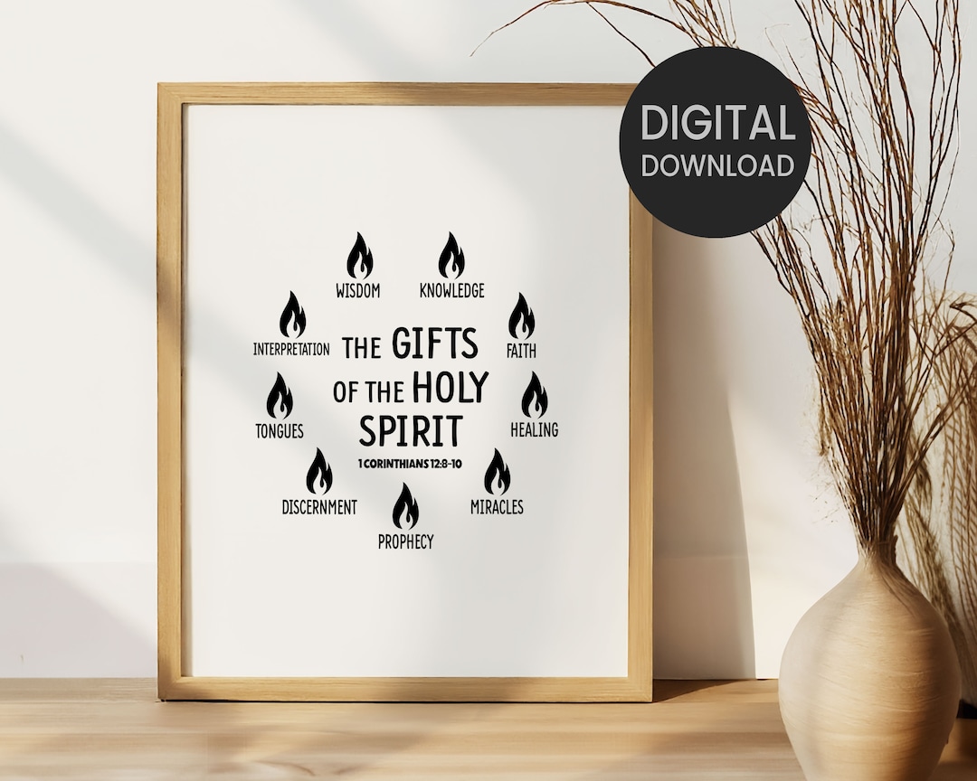 Gifts of the Holy Spirit Print: Christian Home Decor (digital Download ...