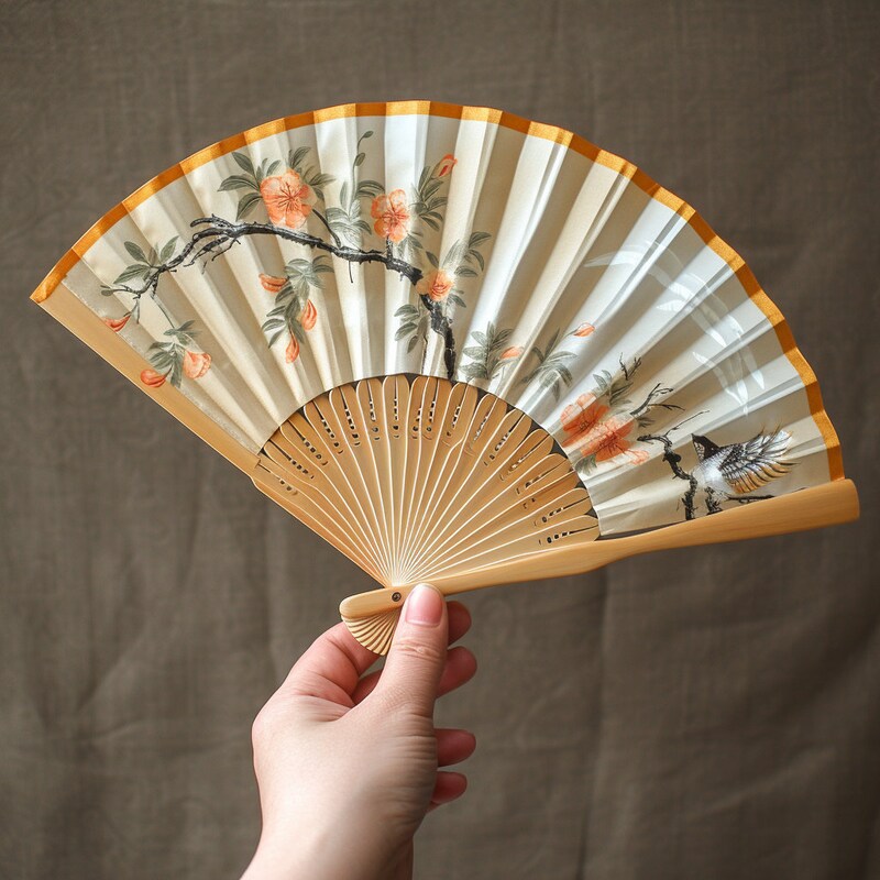 Hand Painted Fan - Etsy UK