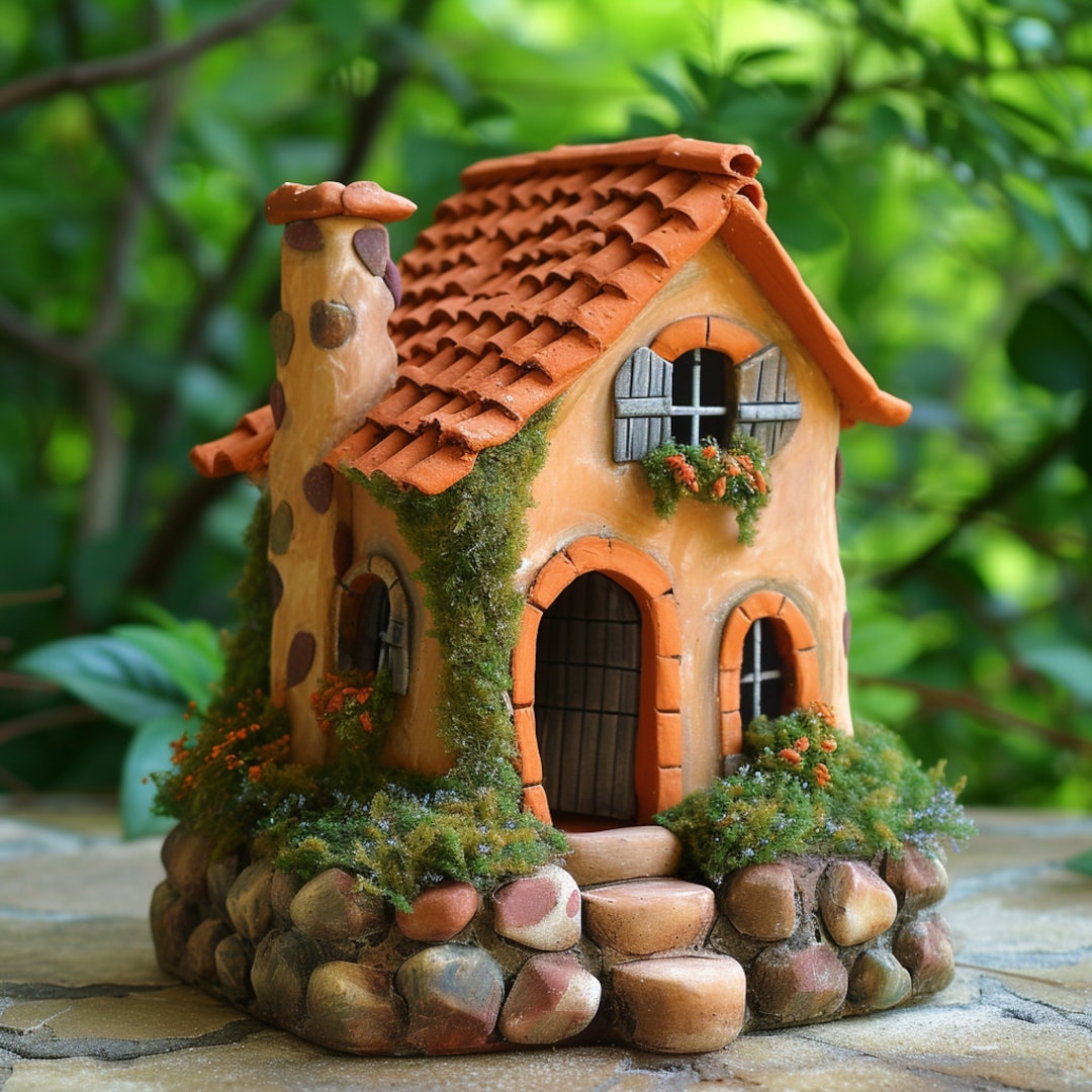Clay Miniature Stone Houses for Rustic Retreats - Etsy