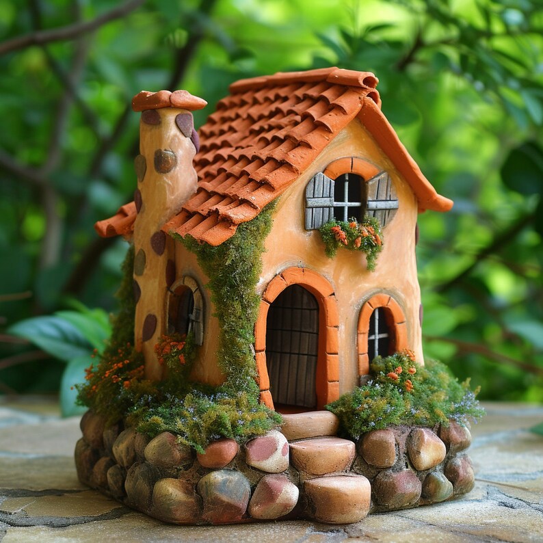 Clay Miniature Stone Houses for Rustic Retreats - Etsy