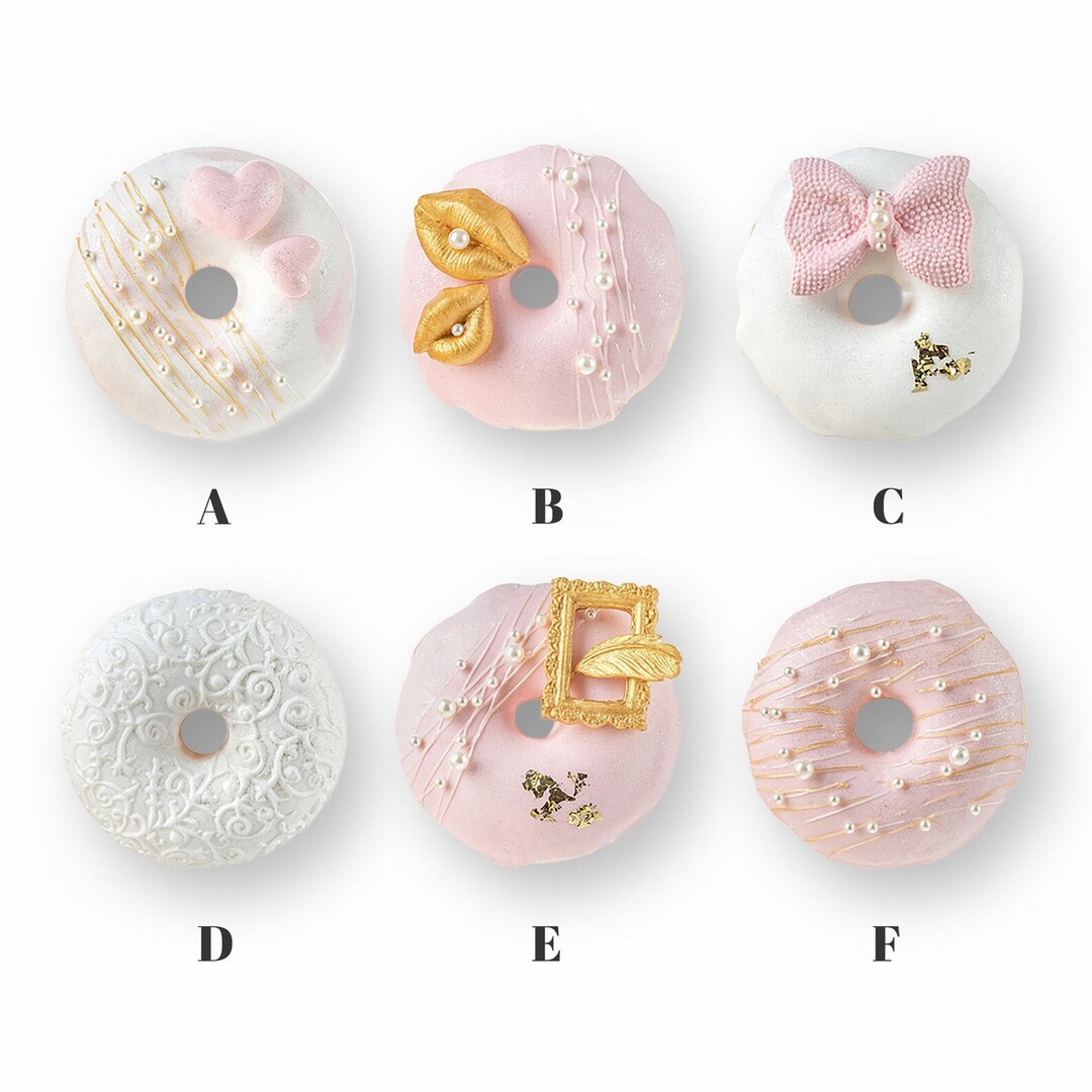 Fake Pink and White Icing Donut Display Decoration Fake Donut Faux ...