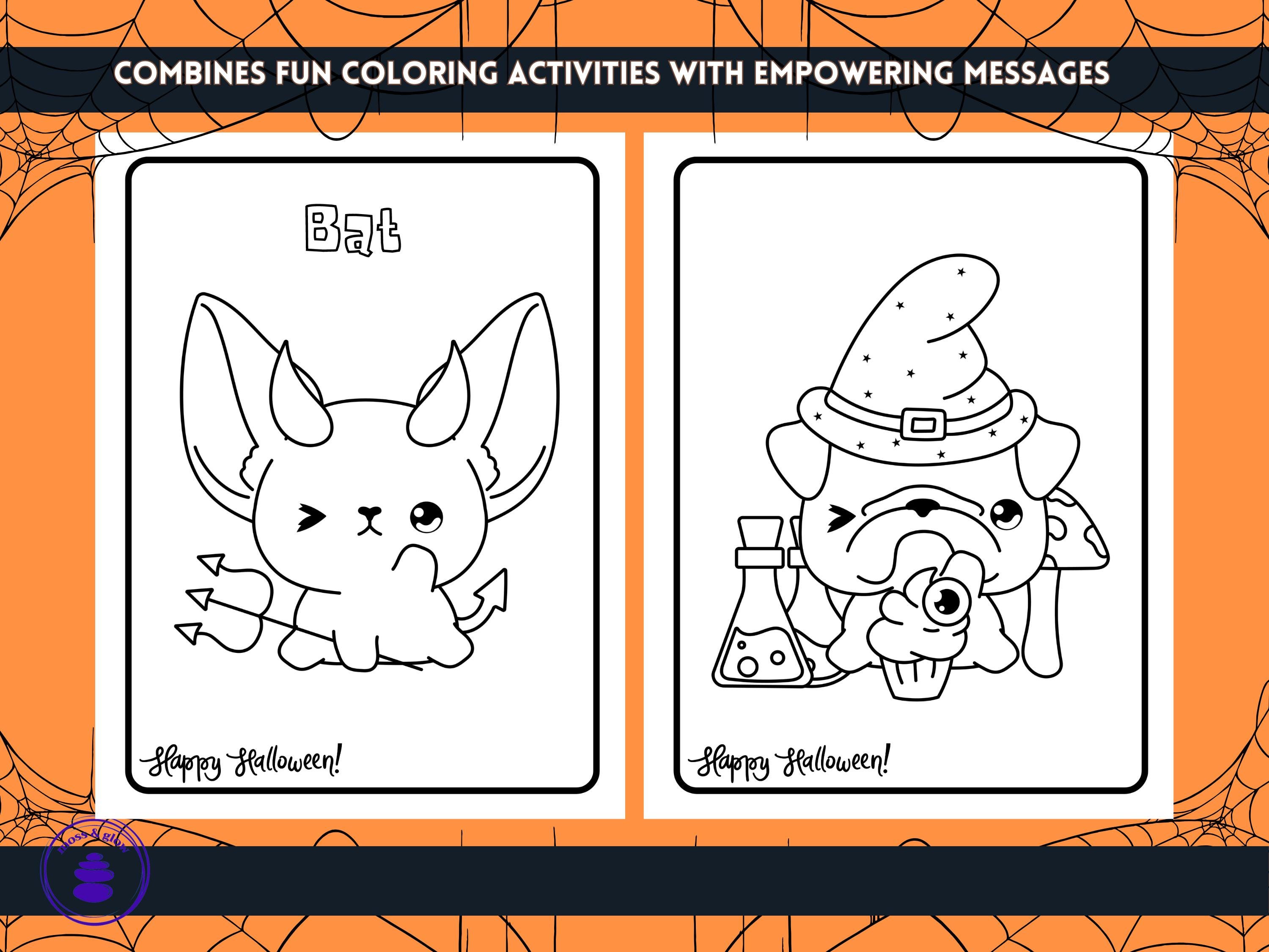 8 Cute Halloween Coloring Pages! These Fun, Non-scary Designs Spark ...