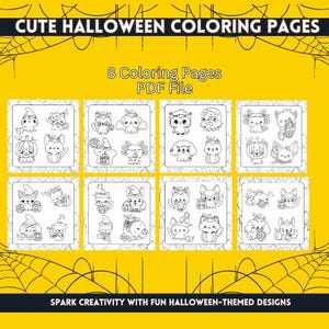 8 Cute Halloween Coloring Pages! These Fun, Non-scary Designs Spark ...