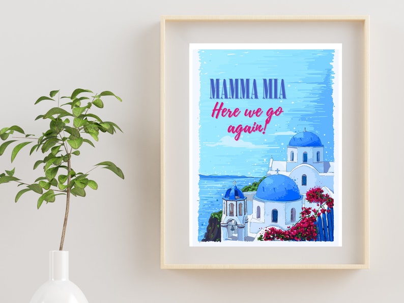 MAMMA MIA Inspired Printable Party Posters, Digital Printable A3 ...