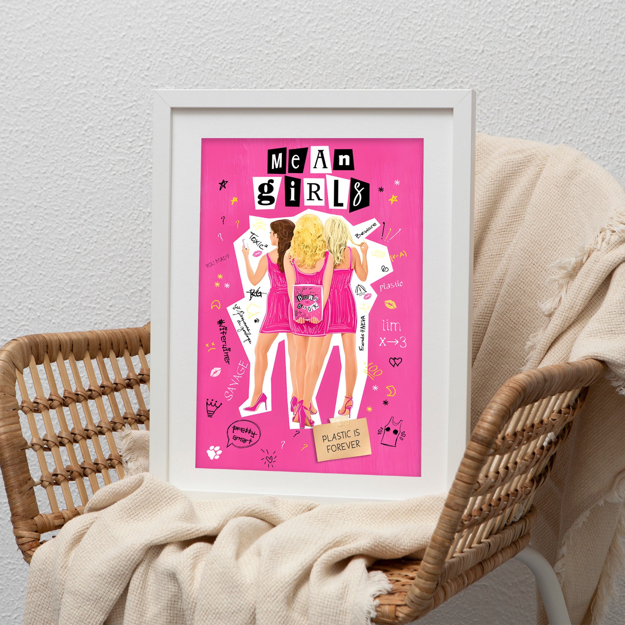 Mean Girls Burn Book 2024 Movie Poster, Movie Wall Art sold by Dint ...