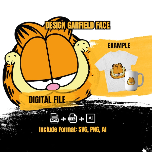 Garfield Svg - Etsy
