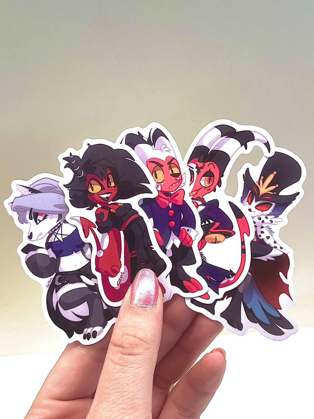 Helluva Boss Main Cast 5pk Gloss Stickers - Etsy