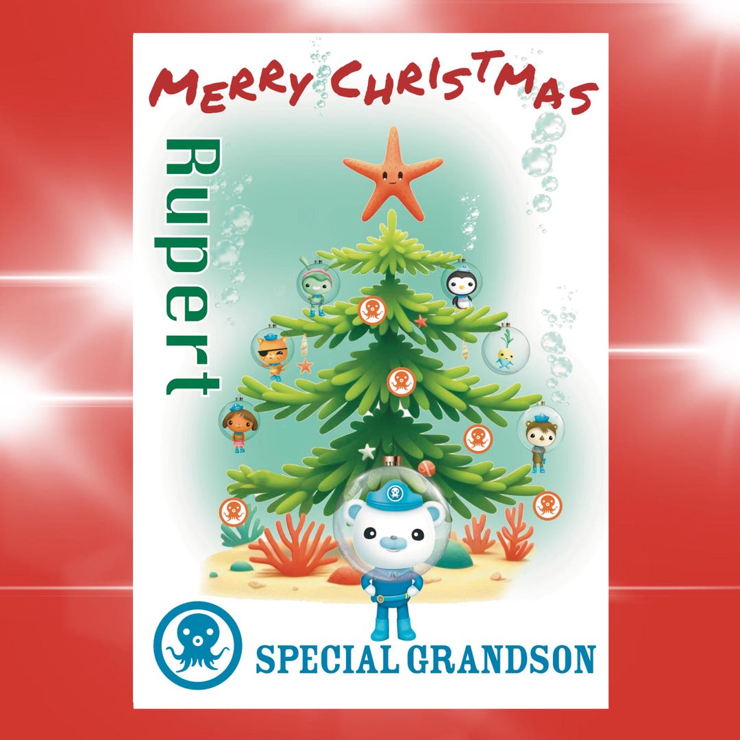 Lovely Octonauts Grandson Christmas Card, Octonauts Merry Christmas ...