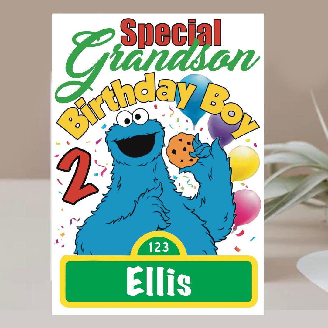 Lovely Cookie Monster Sesame Street the Furchester Hotel Grandson ...