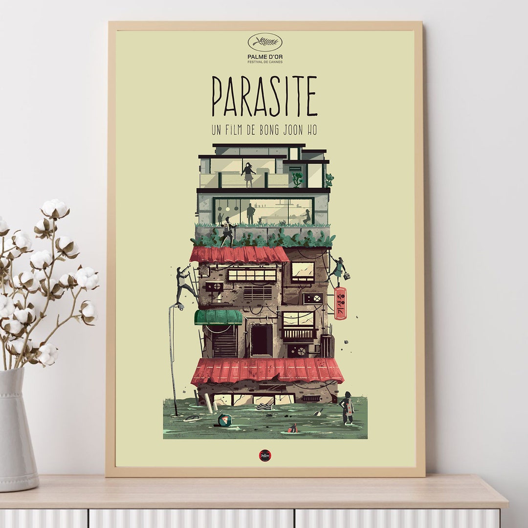 Parasite 2019movie Poster, Art Prints, Wall Art, Home Decor, Canvas ...
