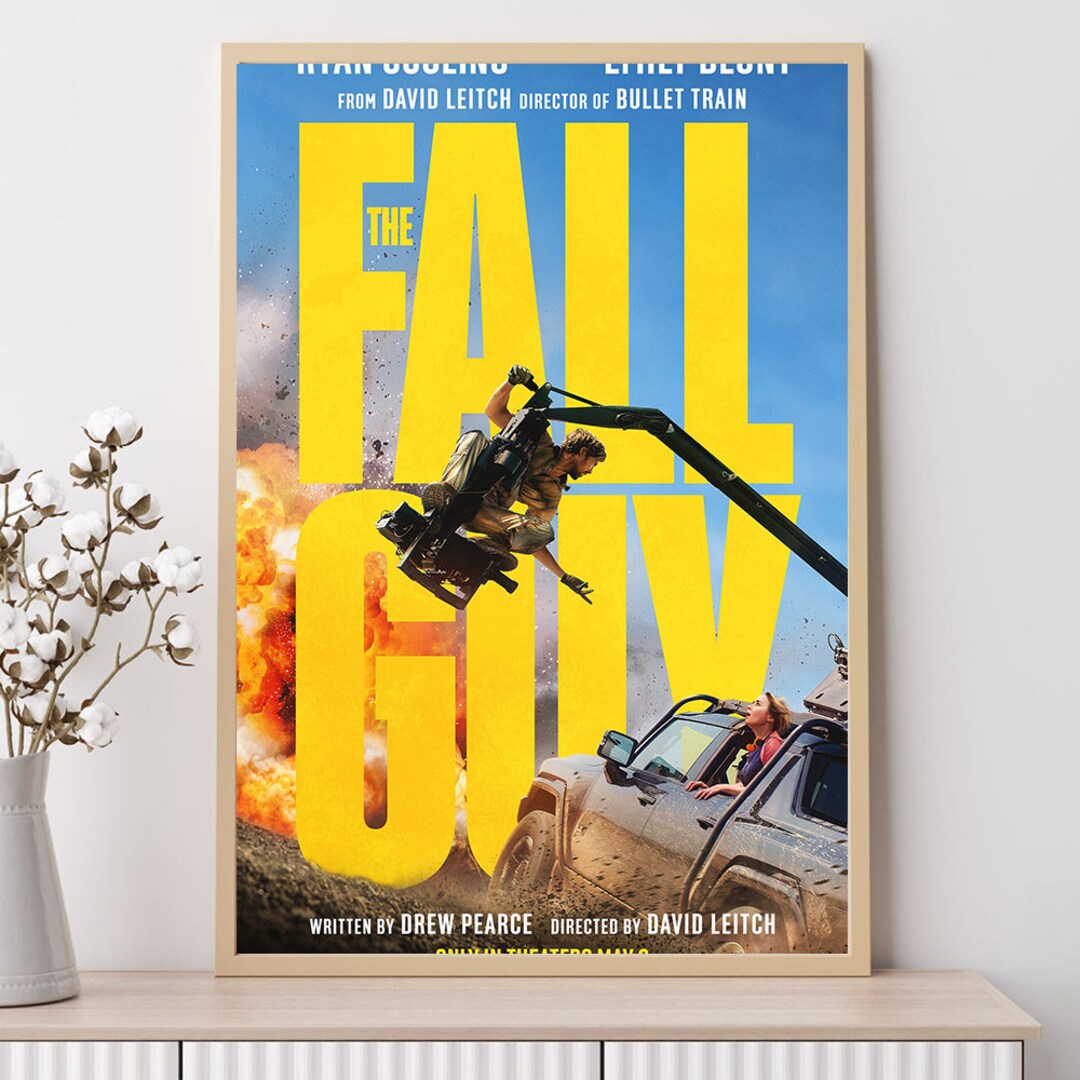 The Fall Guy 2024movie Poster, Art Prints, Home Decor,wall Art,canvas ...