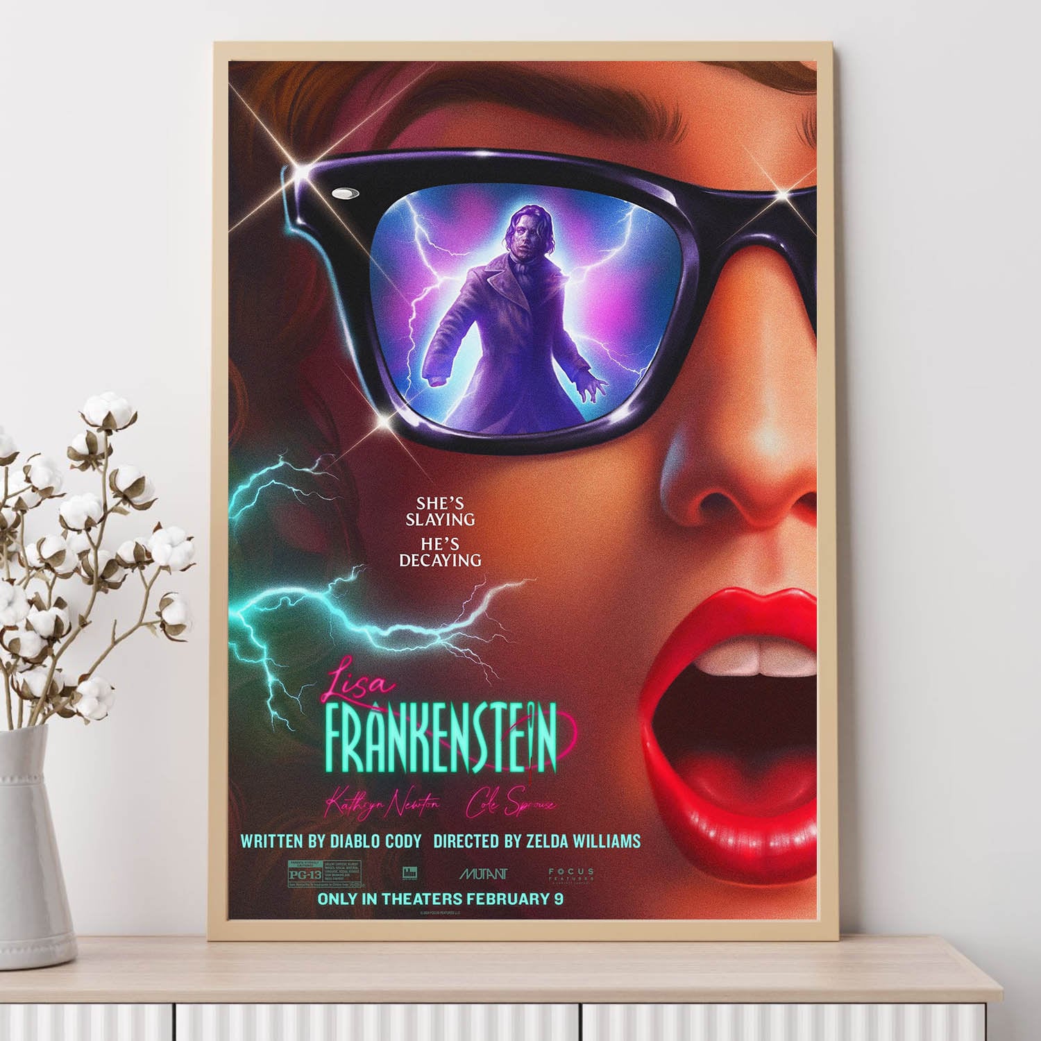 Lisa Frankenstein (2024)--movie Poster, Art Prints, Home Decor,wall Art ...