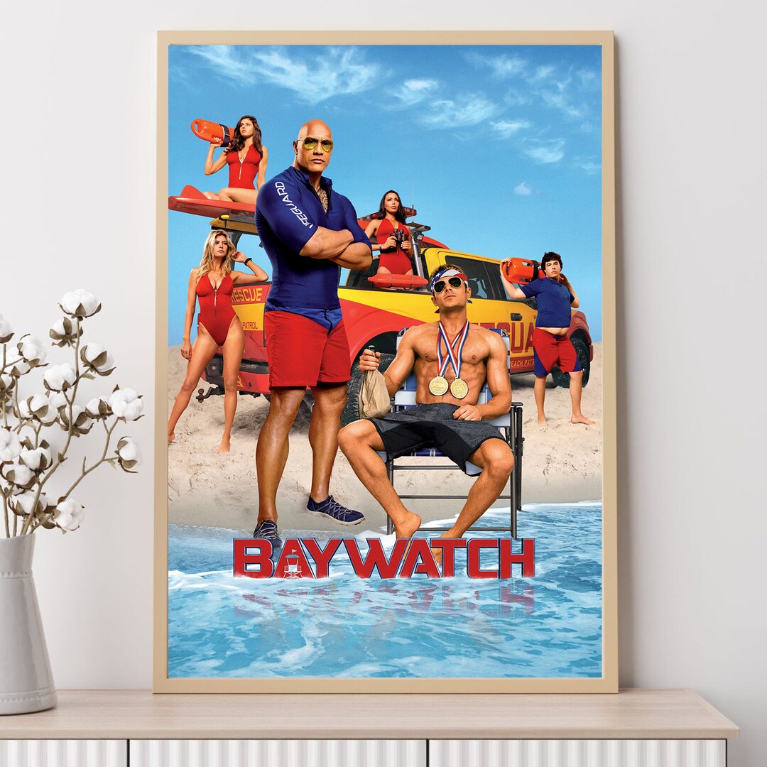 Baywatch (2017)--movie Poster, Art Prints, Home Decor,wall Art,canvas ...