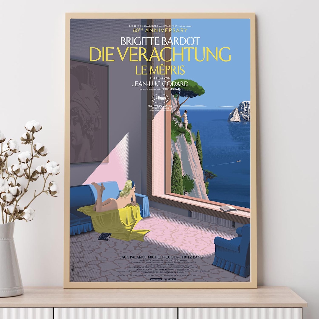 Contempt (1963)--movie Poster, Art Prints, Home Decor,wall Art,canvas ...