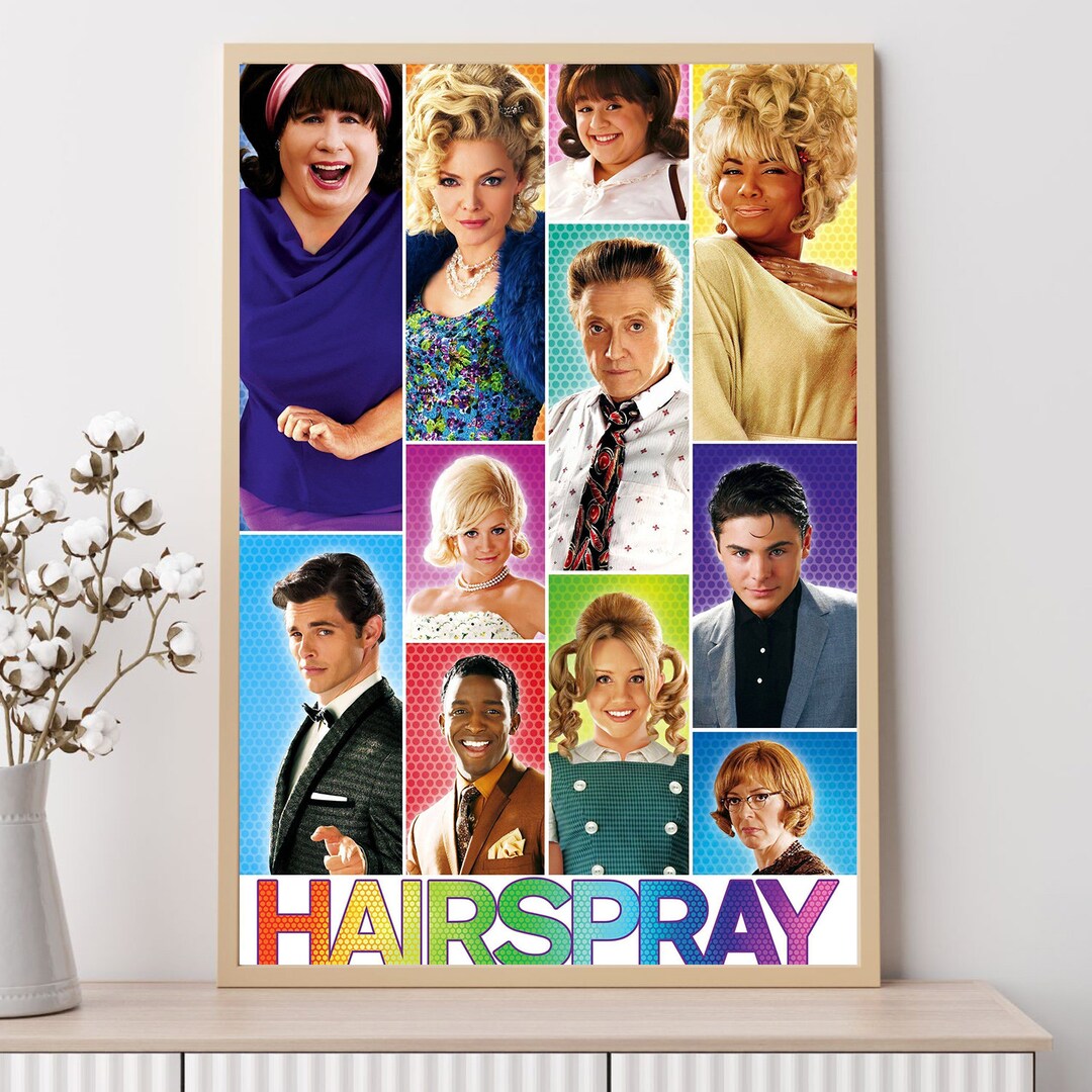 Hairspray (2007)--movie Poster, Art Prints, Home Decor,wall Art,canvas ...