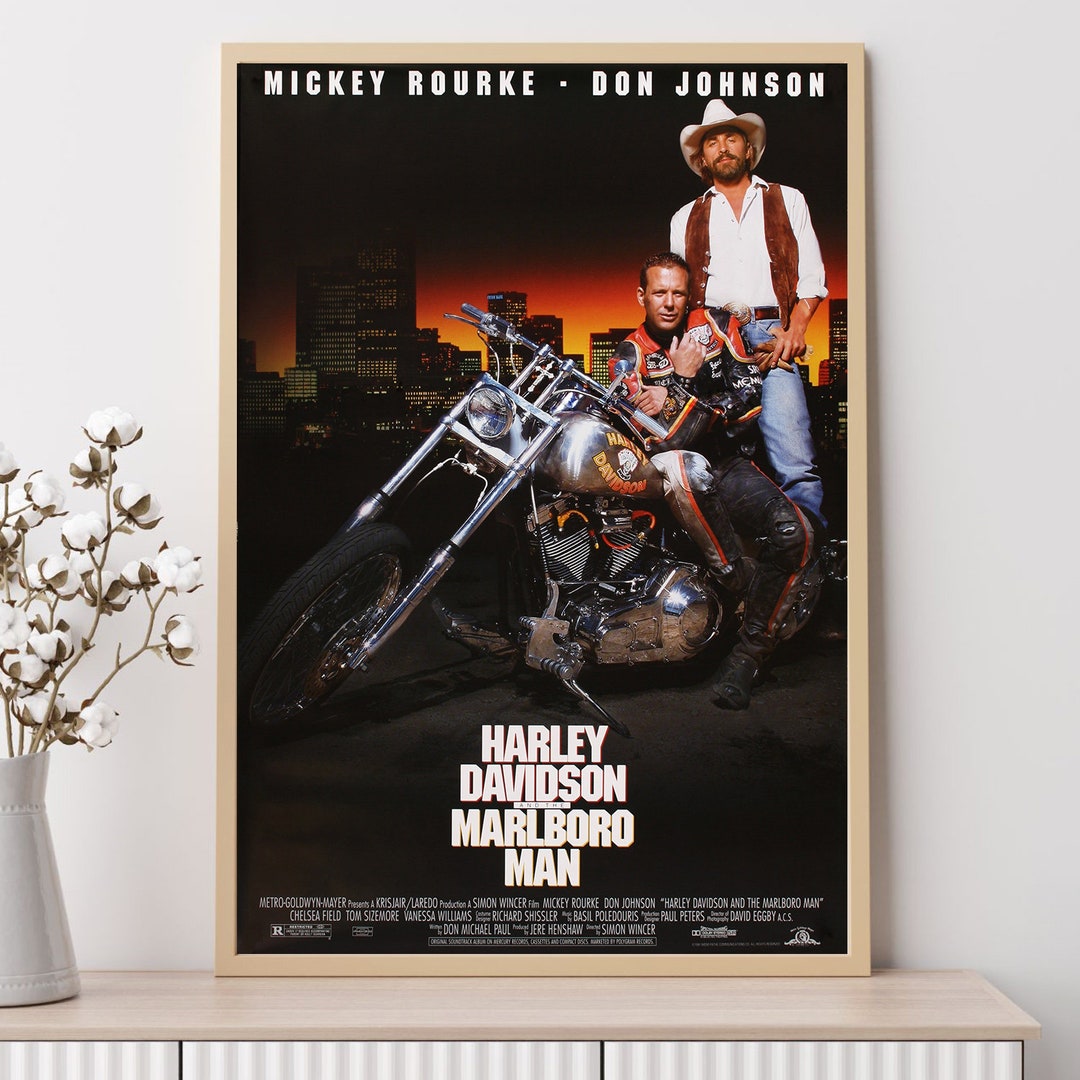 Harley Davidson and the Marlboro Man (1991)--movie Poster, Art Prints ...