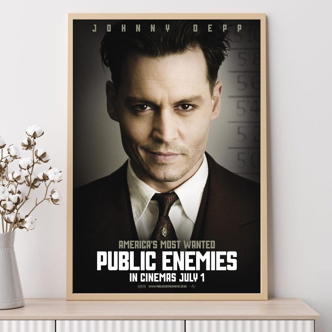 Public Enemies--movie Poster, Art Prints, Home Decor,wall Art,canvas ...
