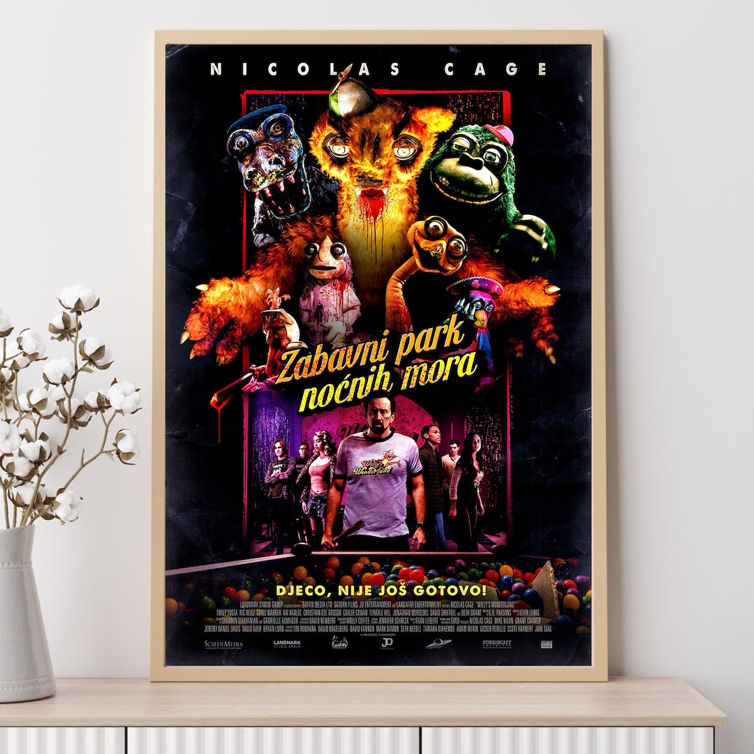 Willy's Wonderland (2021)--movie Poster, Art Prints, Home Decor,wall ...