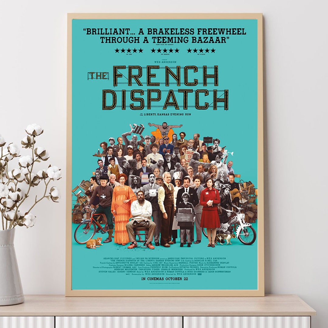 The French Dispatch--movie Poster, Art Prints, Home Decor,wall Art ...
