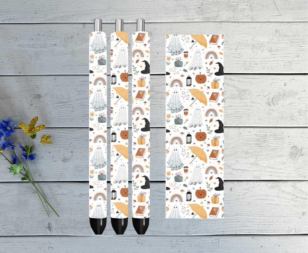 Halloween Ghost Pen Wrap PNG Only - Etsy