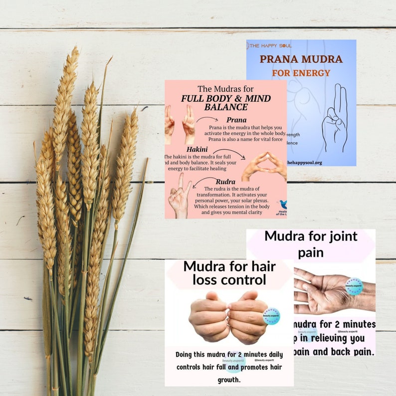 Yoga Mudras Posters,hands Chart Artwork,mudras Collection With Sanskrit ...