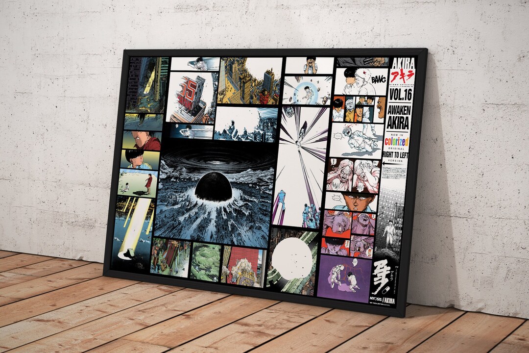 AKIRA SEQUENCE POSTER Colorized Poster of the Neo-tokyo Explosion Large ...