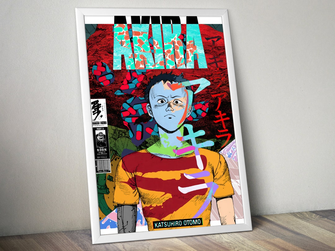 Akira Poster AWAKEN TETSUO Manga Anime Comics Vintage Alternative ...