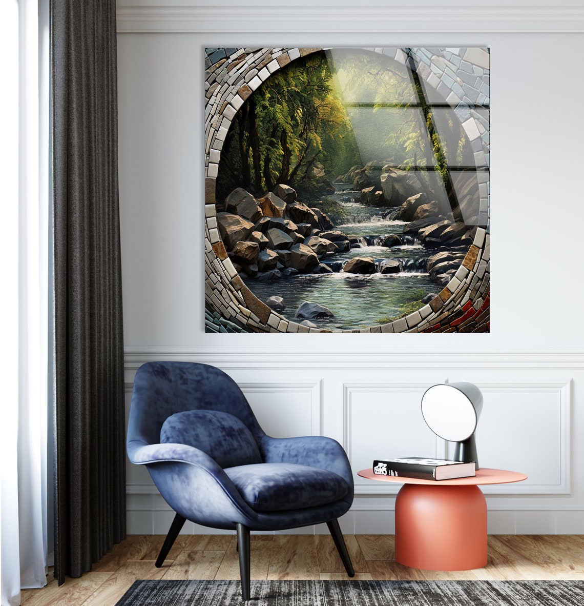 Arch Bridge Tempered Glass Wall Art: Nature Landscape Photo Print - Etsy
