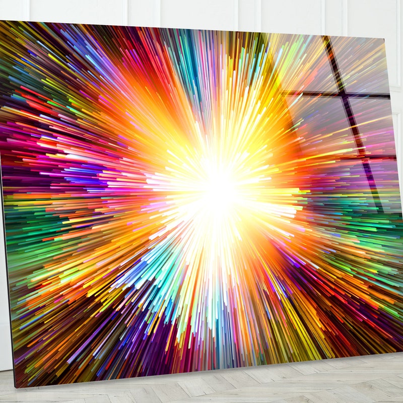 Large Colorful Art - Etsy