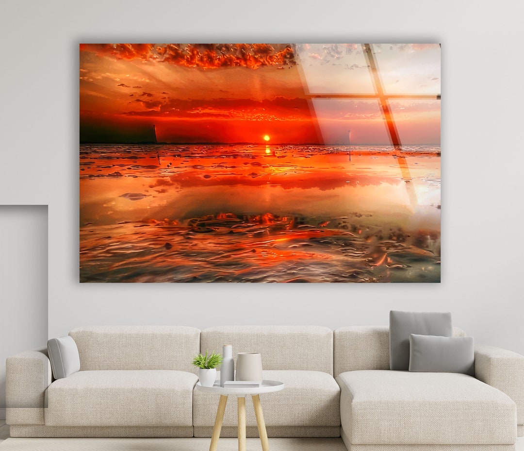 Glass Printing Tempered Glass Art Nature Landscape Wall Art View Wall