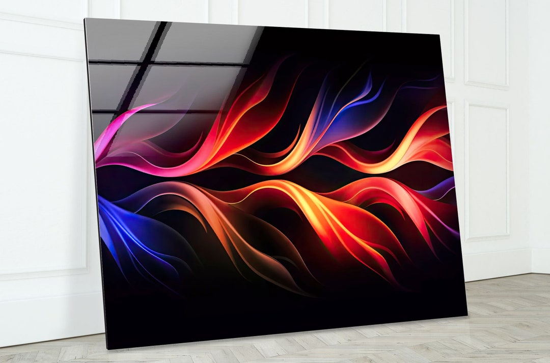 Red Abstract Wall Art-abstract Wall Art Gifts-black Abstract Art ...