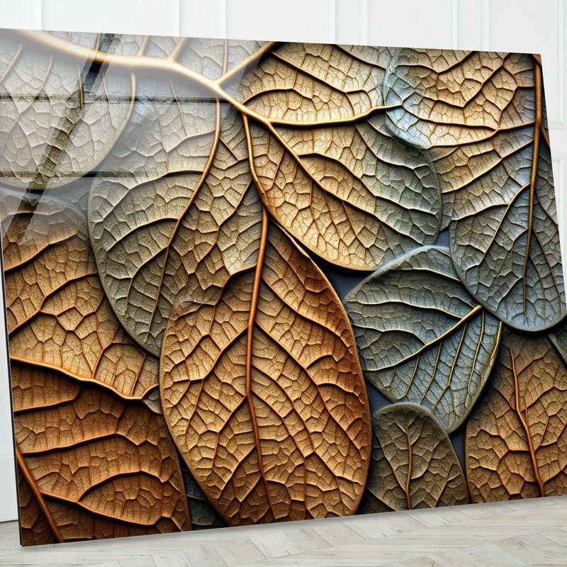 Large Leaf Wall Art - Etsy