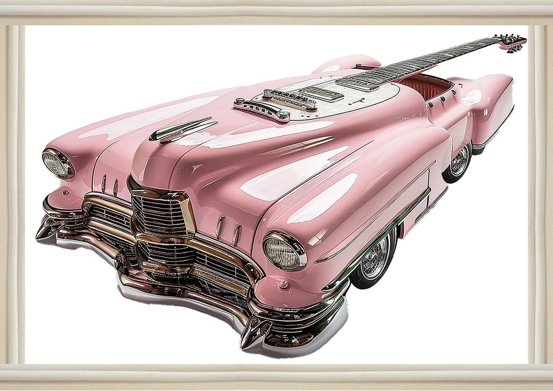 Musical Theatre Classic Car Vintage Home Decor Retro Wall Art, Girly ...