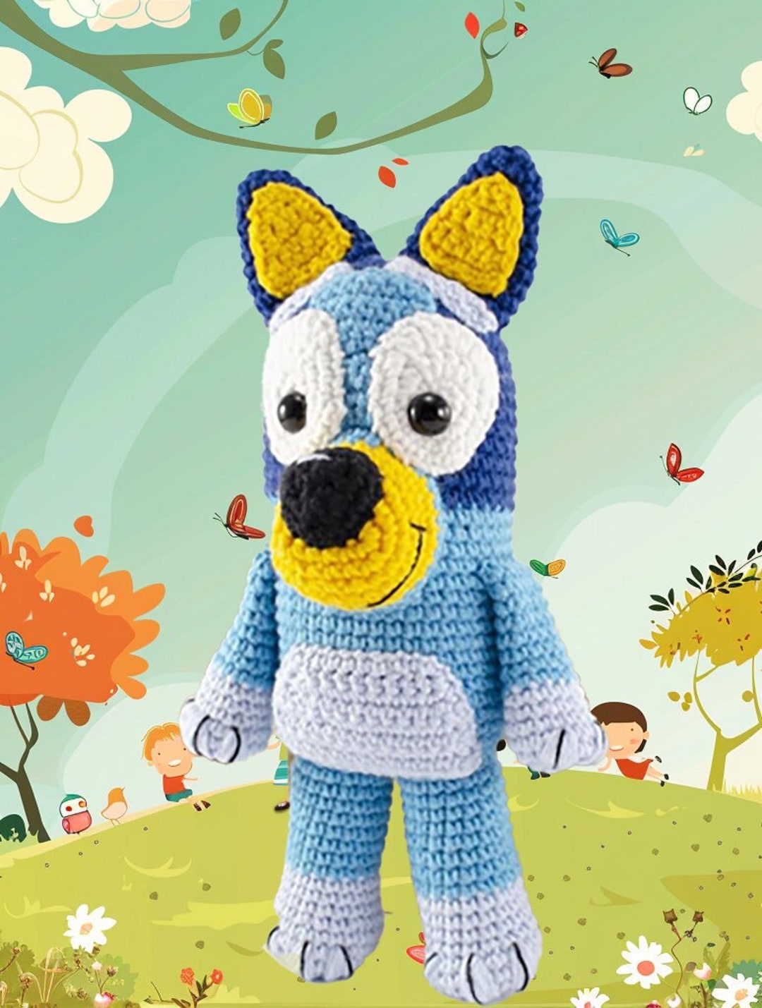 Bluey Crochet Pattern, Crochet, Bluey Crochet Pattern Pdf, Blue Heeler ...