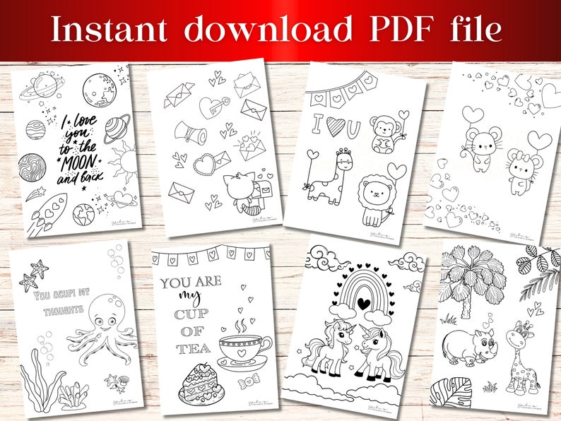 Valentines Day Colouring Sheets 20 Colouring Pages Printable Coloring ...