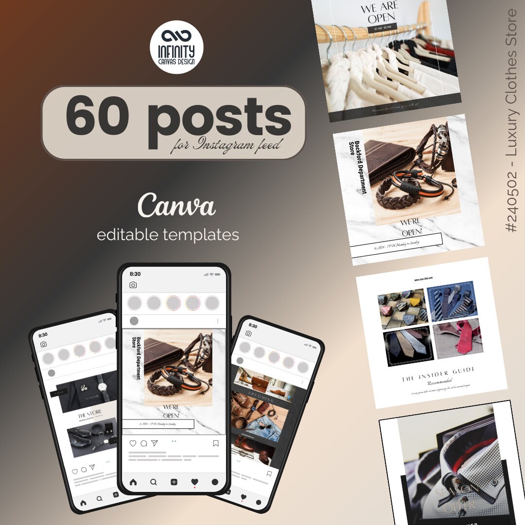 60 Luxury Clothing Store Instagram Posts - Etsy