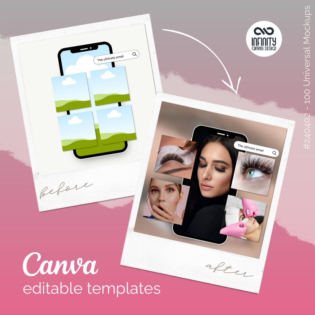 100 Ultimate Canva Editable Mockups Bundle for Stunning Social Media ...
