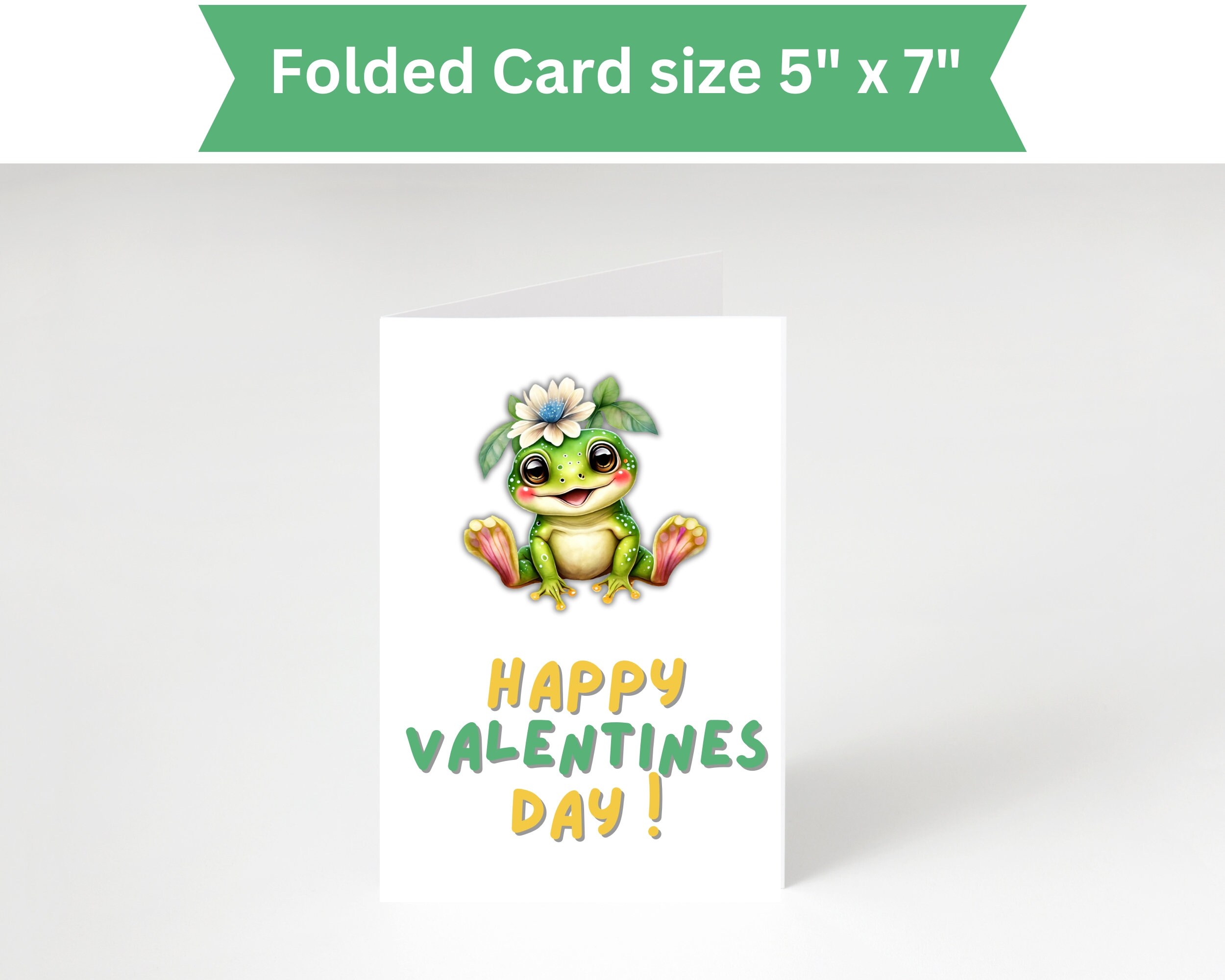 Frog Day Card Instant Download Printable Cards Digital Valentine Card ...