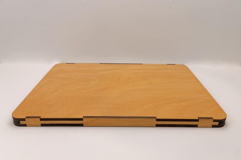 Wooden Laptop Stand With Sliding Mouse Tray: Portable Bed Desk - Etsy