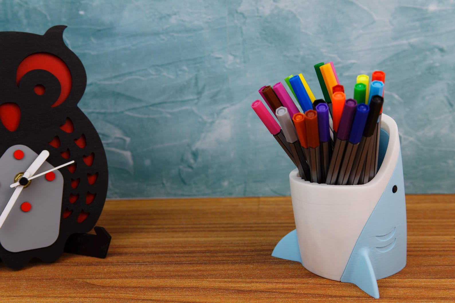 Unique Shark Desk Organiser - Personalised Pencil Pot for Office Decor ...